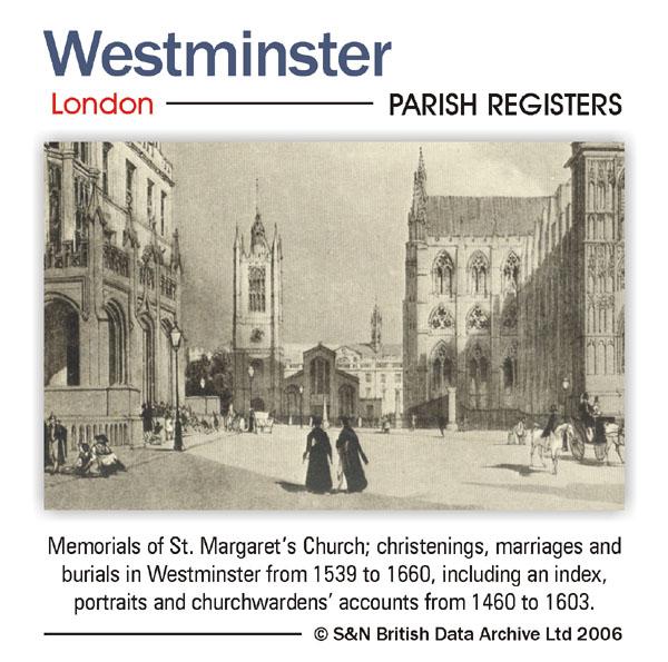 London, St. Margaret's Church, Westminster Parish Registers 1539-1660 ...